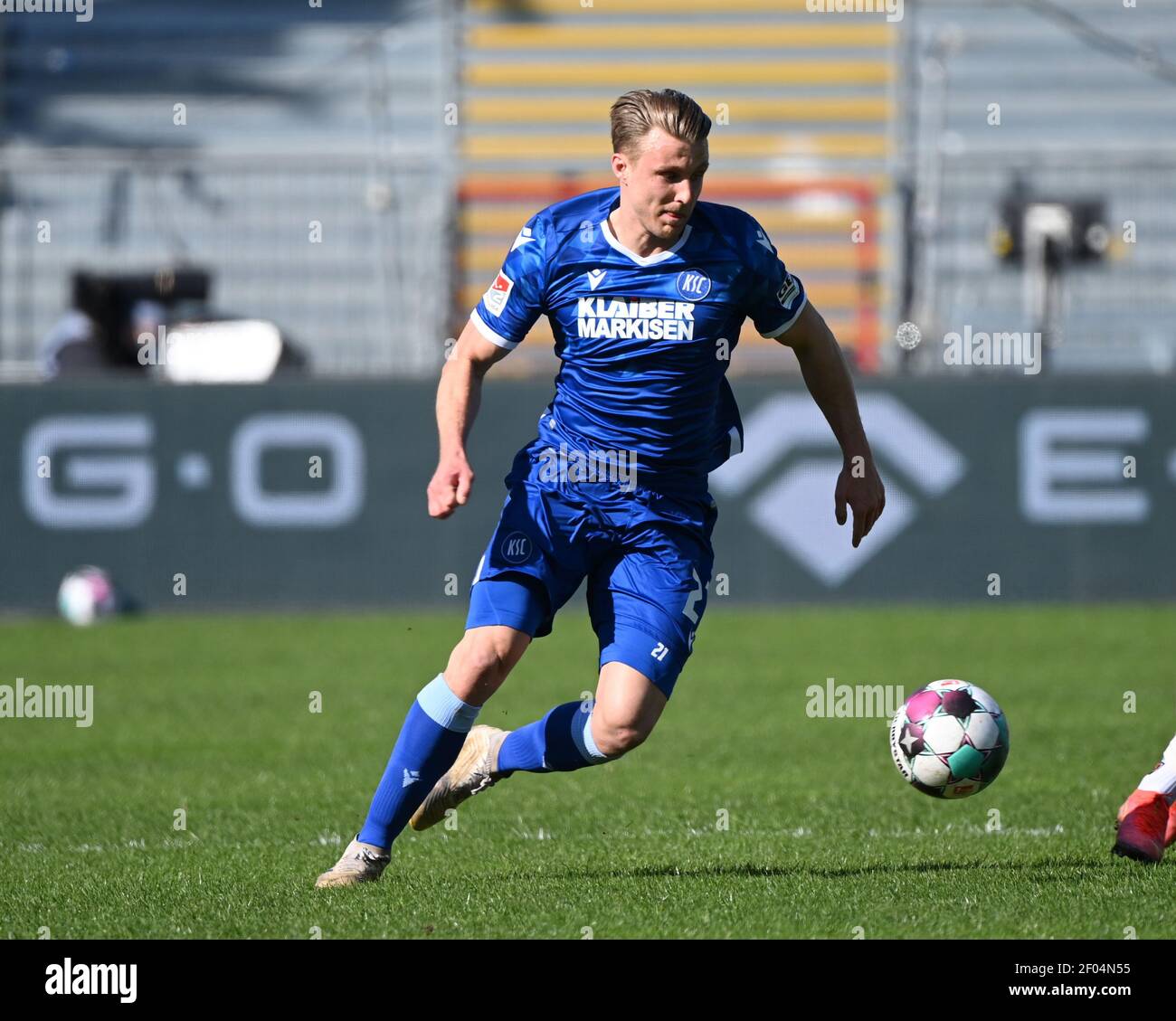 Karlsruhe, Deutschland. März 2021, 06th. Fußball: 2. Bundesliga ...