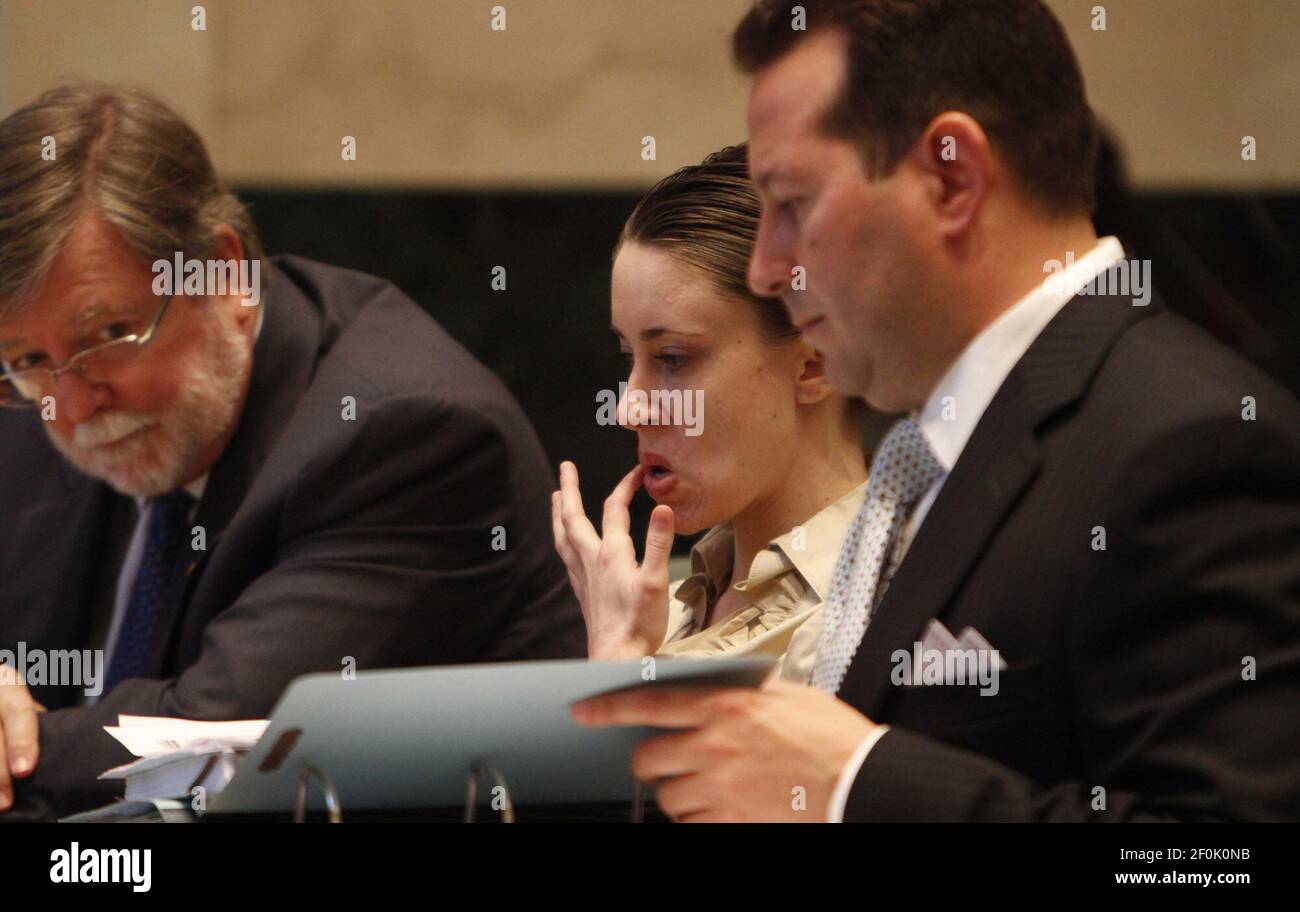 Casey Anthony, Mitte, erscheint vor Gericht Montag, 10. Mai 2010, als ...