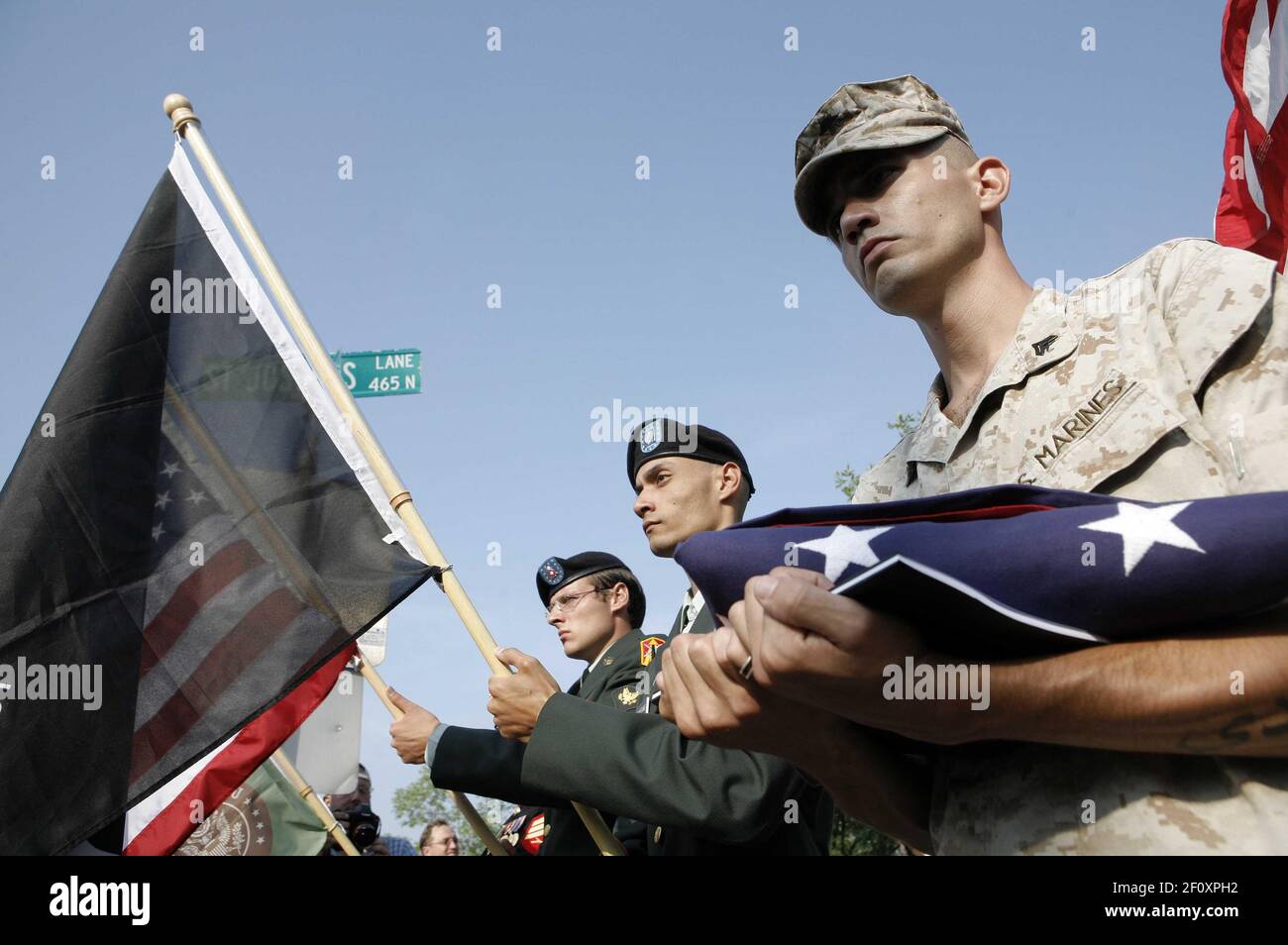 1 September 2008 - St. Paul, MN - ehemalige US-Soldaten, die die Gruppe ...