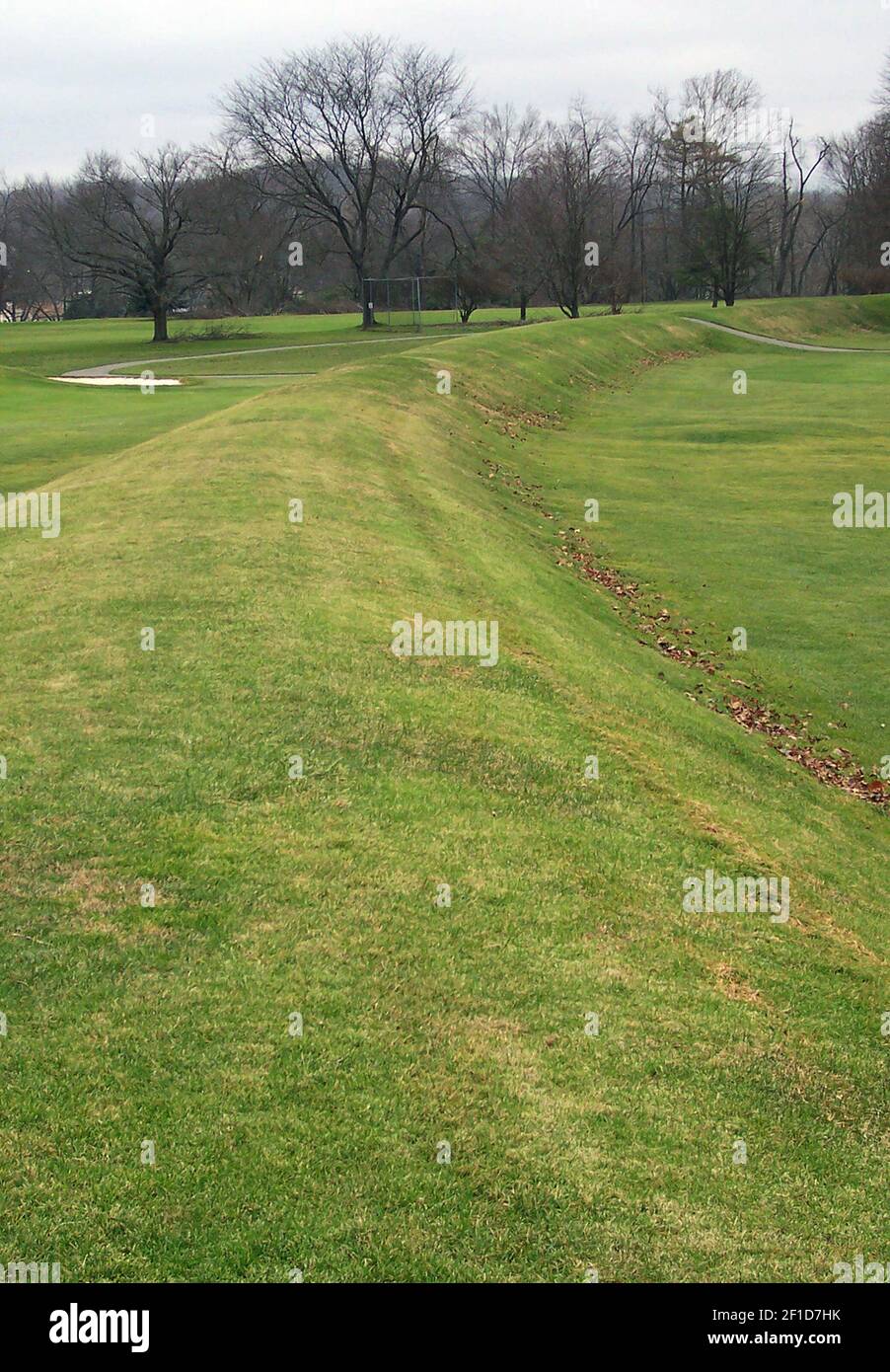 Die Octagon-Hügel in Newark sind das beeindruckendste Element im Newark ...