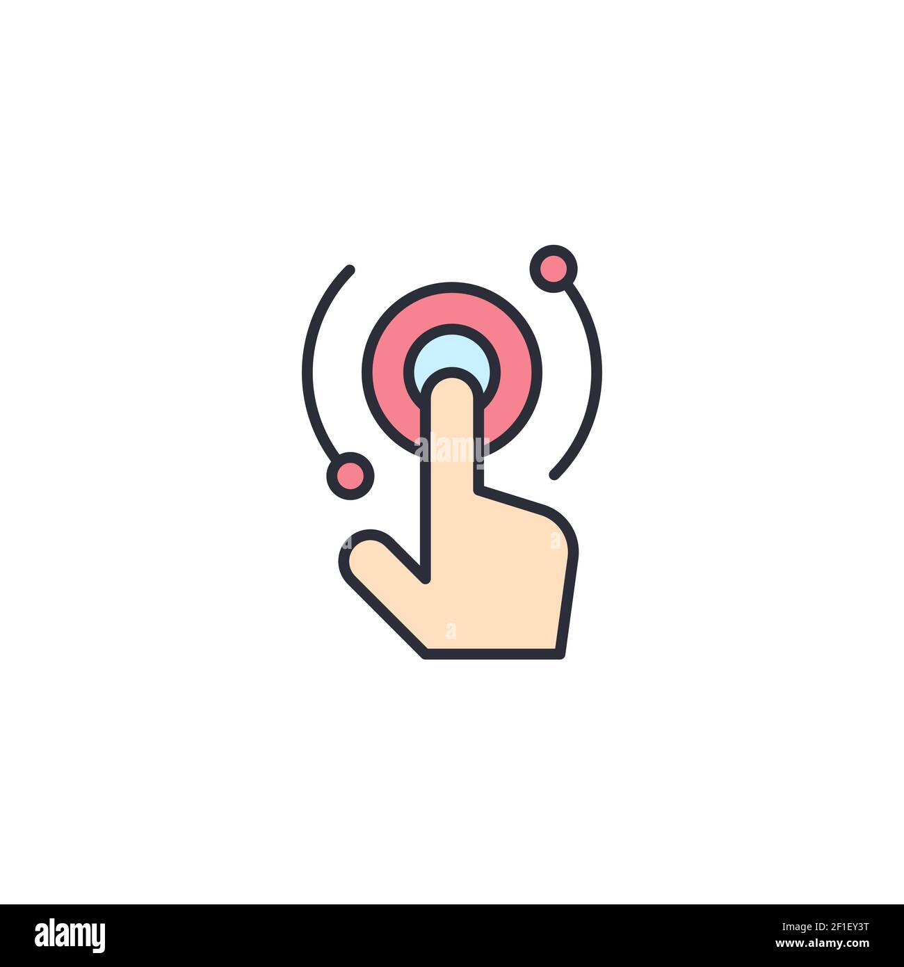 Interaktive Schnittstelle Solid Symbol Vektor Illustration Piktogramm ...