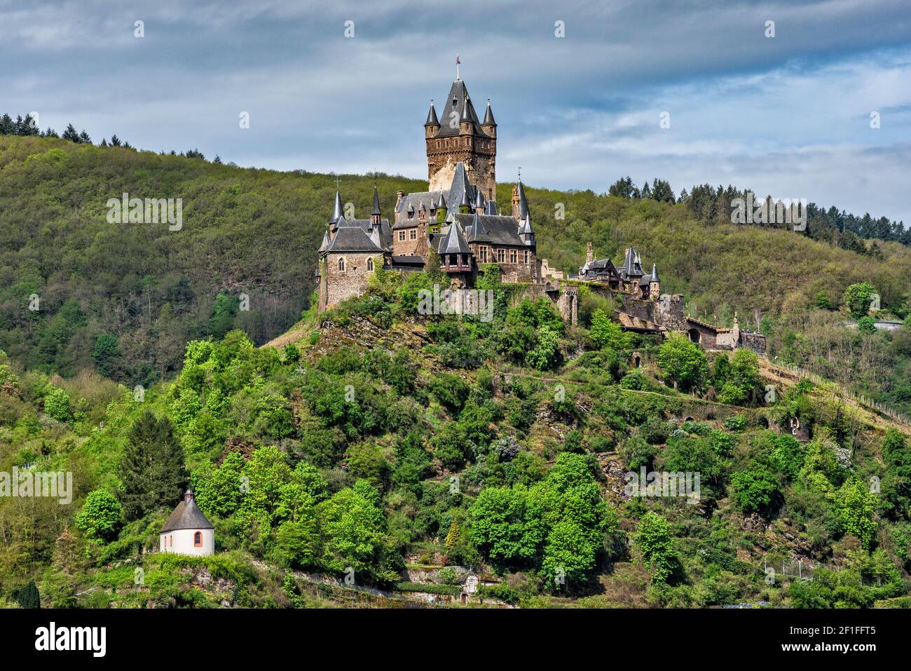 Reichsburg in Cochem, Moseltal, Rheinland-Pfalz, Deutschland ...