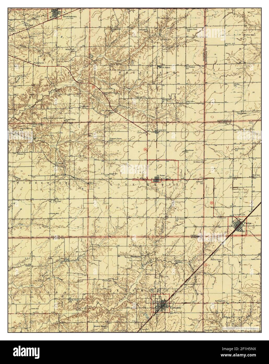 Kinmundy illinois karte -Fotos und -Bildmaterial in hoher Auflösung – Alamy