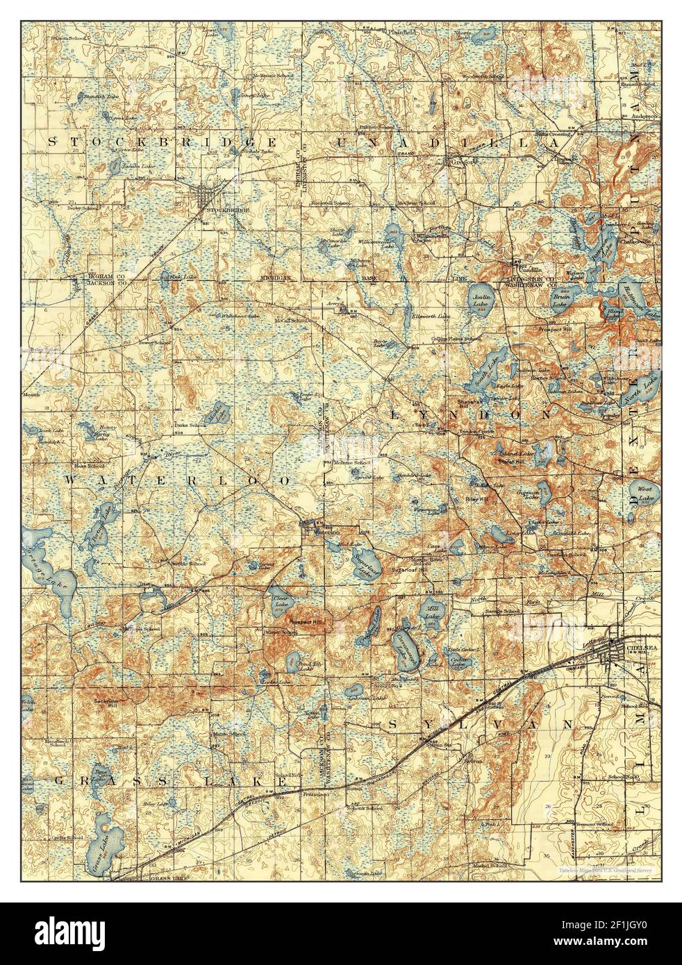 Karte von stockbridge michigan -Fotos und -Bildmaterial in hoher ...