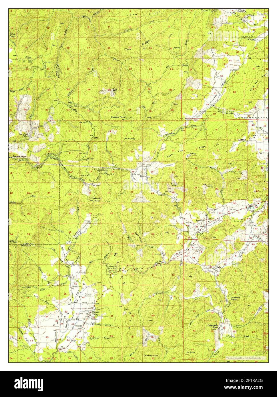 Camas tal oregon karte -Fotos und -Bildmaterial in hoher Auflösung – Alamy