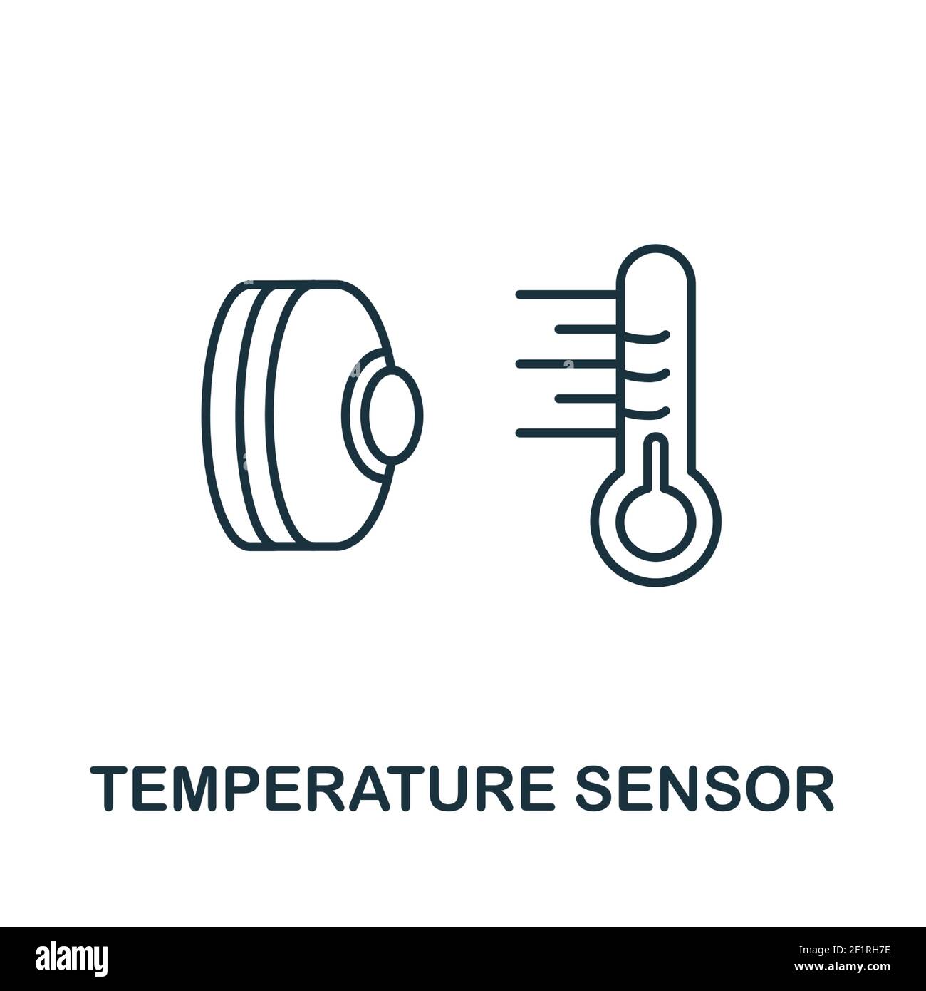 Temperatursensor Symbol. Einfaches Element von Sensoren icons ...