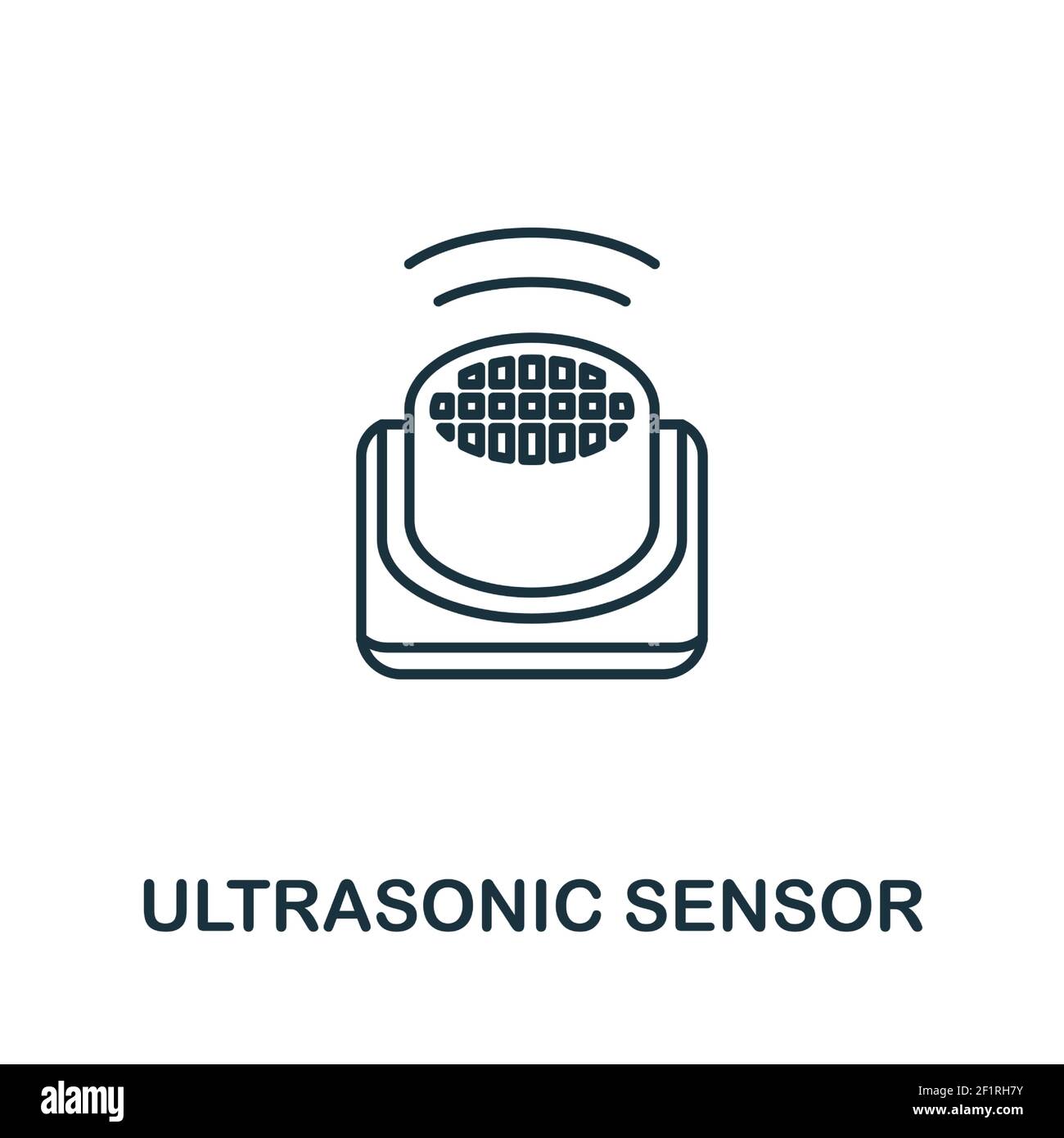 Ultraschallsensor Symbol. Einfaches Element von Sensoren icons ...