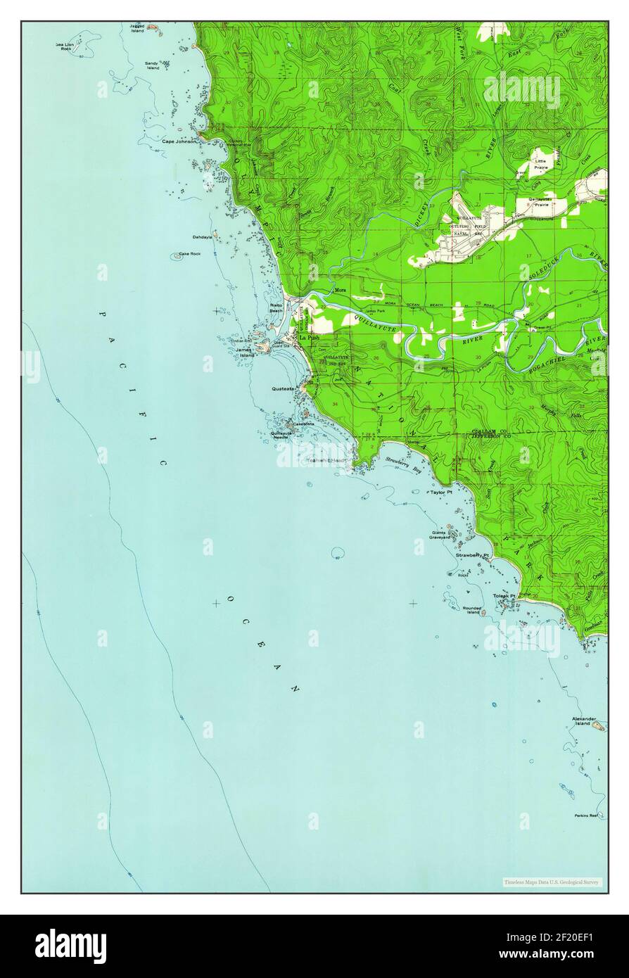 La push washington karte Ausgeschnittene Stockfotos und -bilder - Alamy