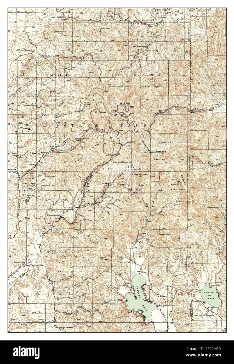 Vintage karte von spokane -Fotos und -Bildmaterial in hoher Auflösung ...