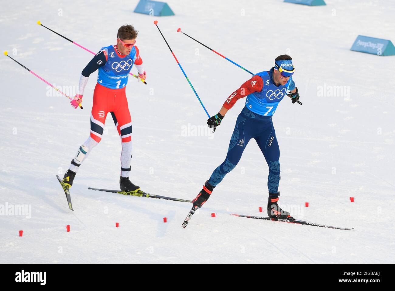 Adrien Backscheider (FRA) während der XXIII. Olympischen Winterspiele Pyeongchang 2018 ...