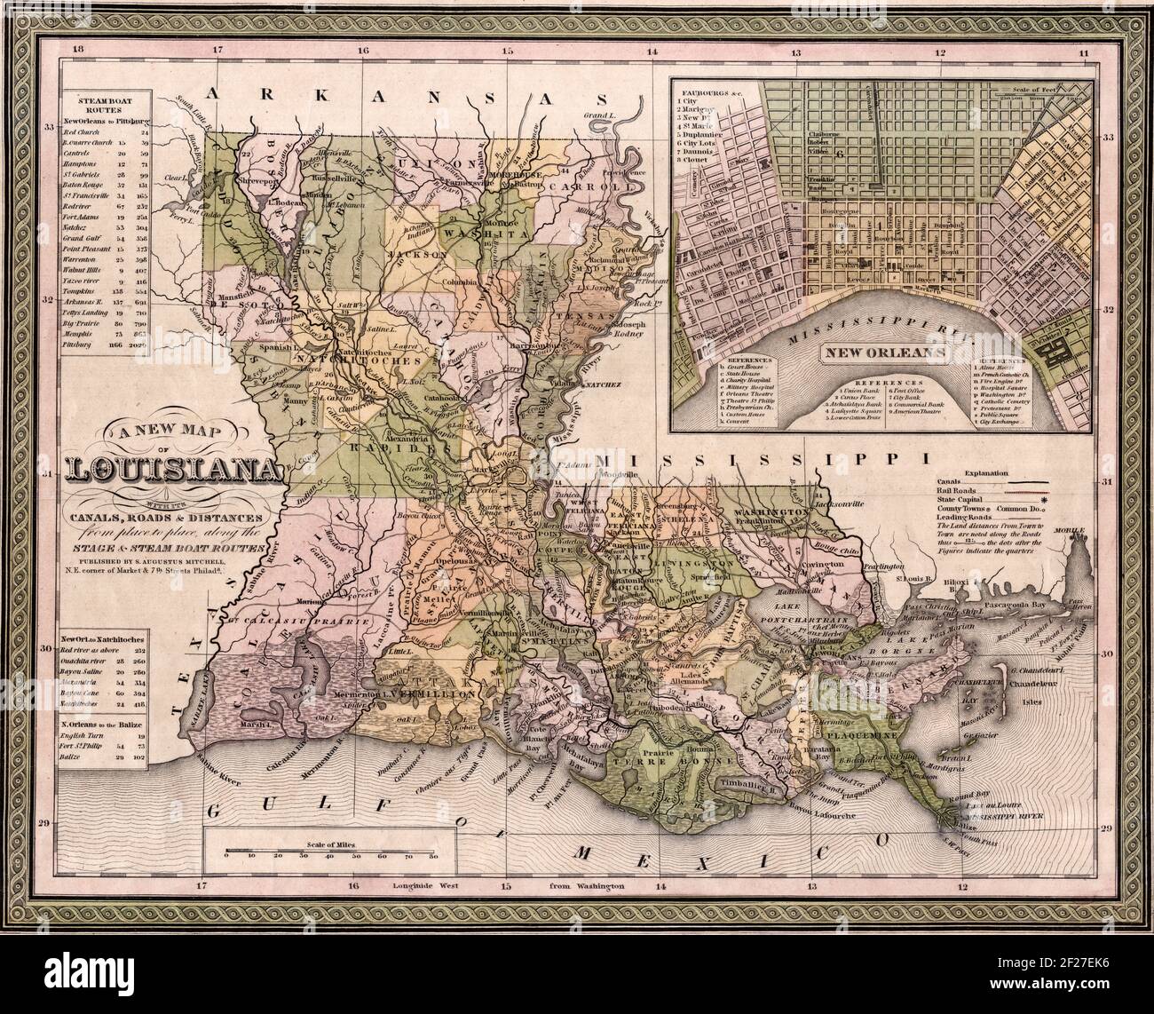 Mitchell map of louisiana -Fotos und -Bildmaterial in hoher Auflösung ...