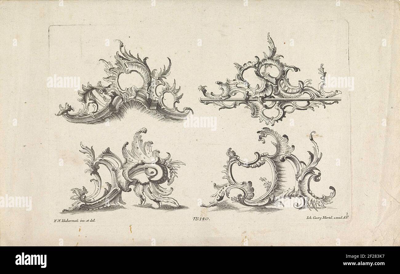 Vier rocaille ornamente -Fotos und -Bildmaterial in hoher Auflösung – Alamy