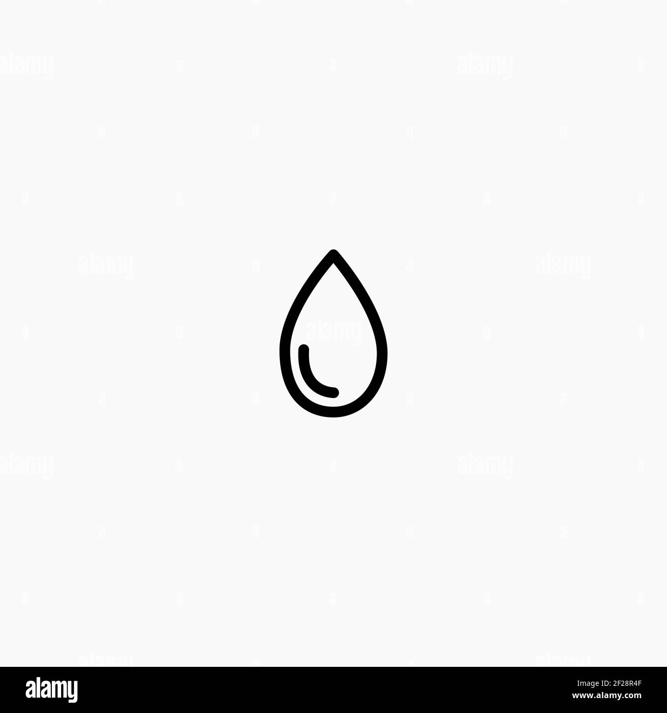 Schwarzer Wassertropfenvektor