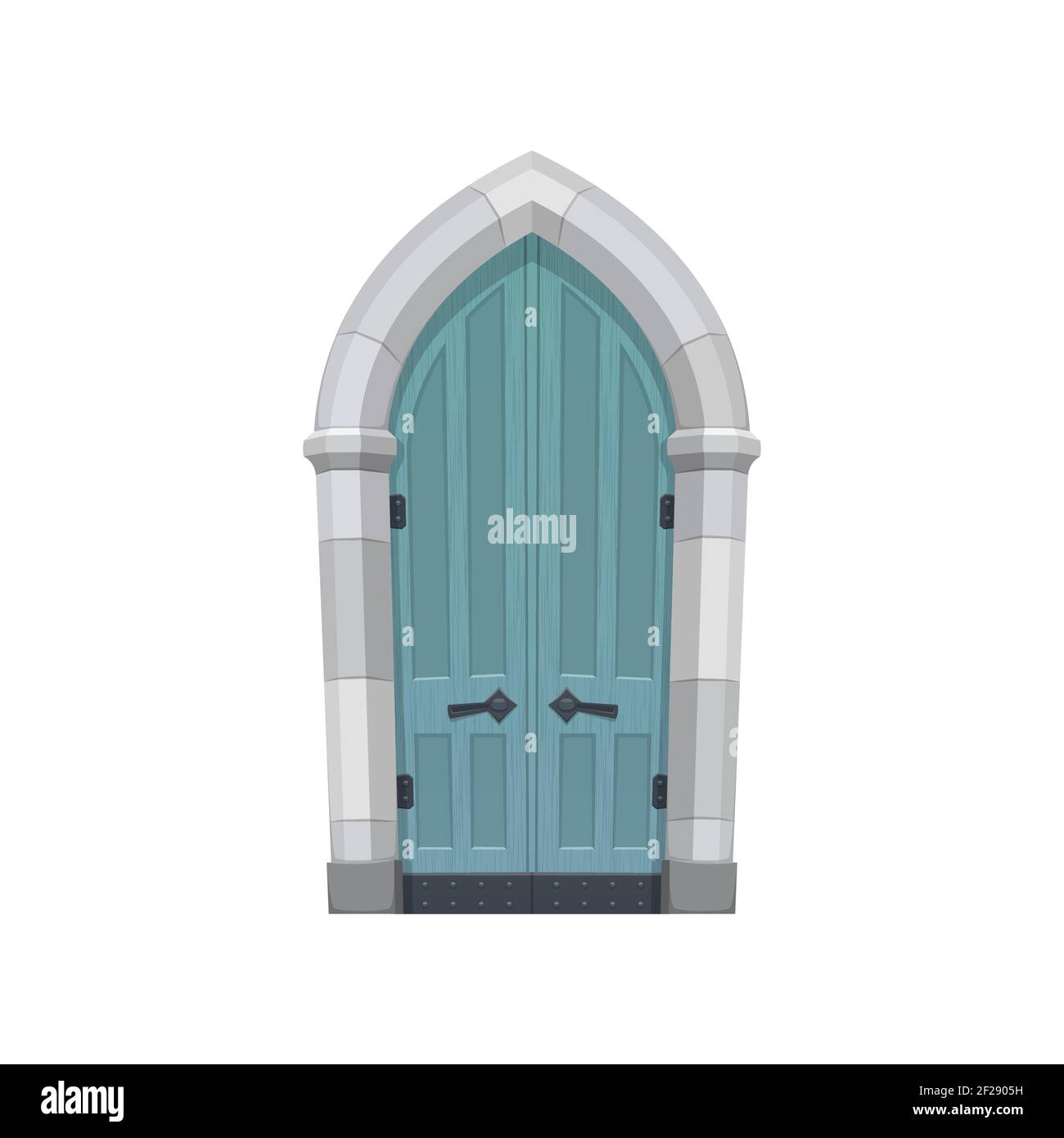 Europäische mittelalterliche Karikatur Tor oder Tür Märchen Eintrag ...