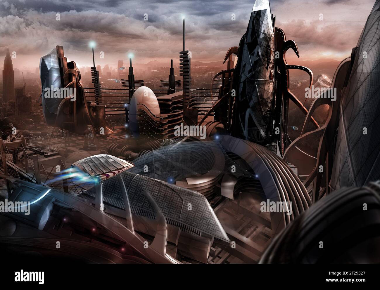 3d stadt der zukunft -Fotos und -Bildmaterial in hoher Auflösung – Alamy