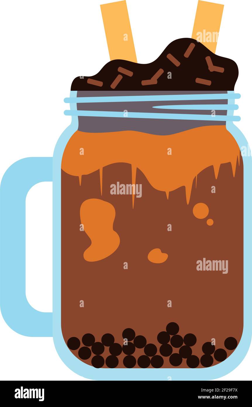 Bubble tee tapioka perlen Stock-Vektorgrafiken kaufen - Alamy