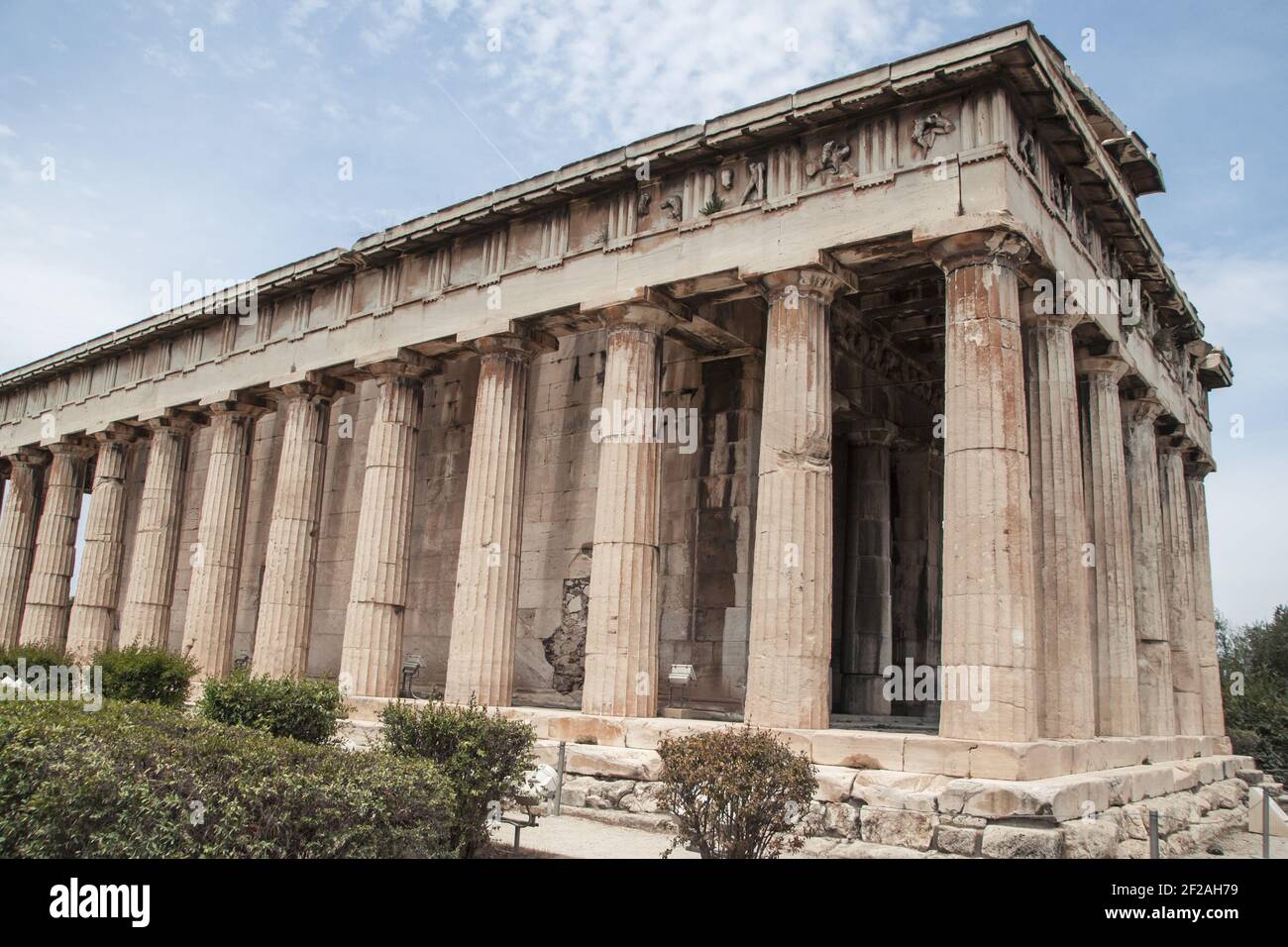 Der alte historische Tempel des Hephaestus griechischer Tempel in Athen ...