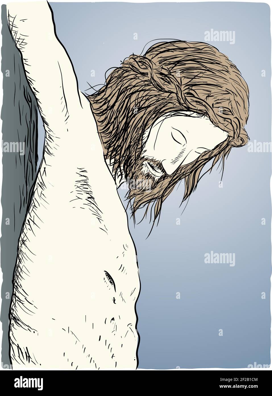 Crucifixion jesus drawing Ausgeschnittene Stockfotos und -bilder - Alamy