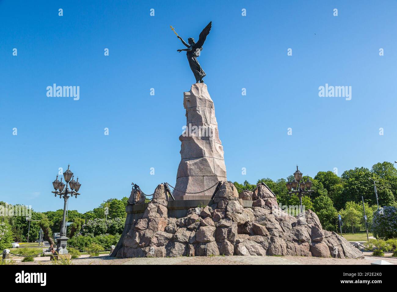 Russalka Memorial, das 1902 von Amandus Adamson in Tallinn an einem ...