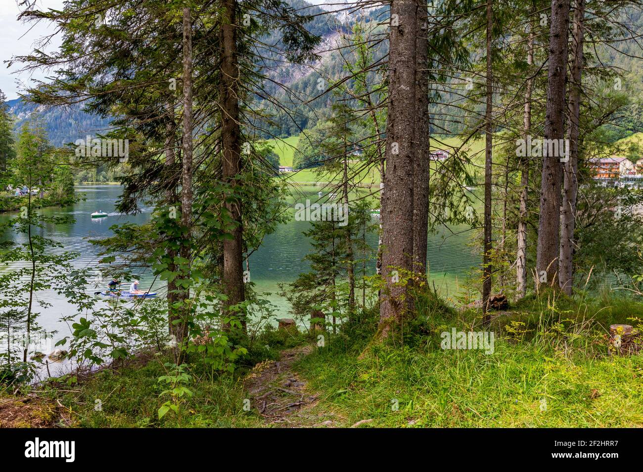Hintersee, Ramsau, Berchtesgaden, Berchtesgadener Alpen, Nationalpark ...