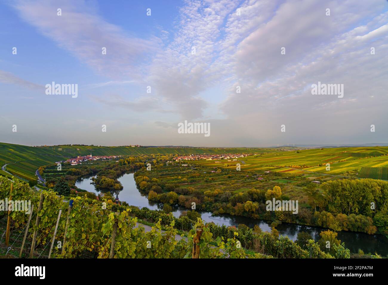 Blick auf volkach an der volkacher mainschleife -Fotos und ...