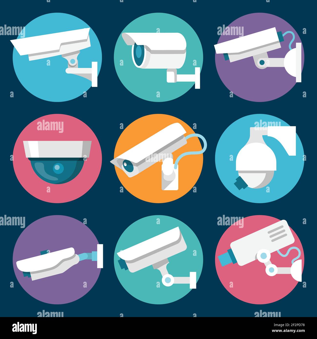 Cctv kamera piktogramm Stock-Vektorgrafiken kaufen - Alamy