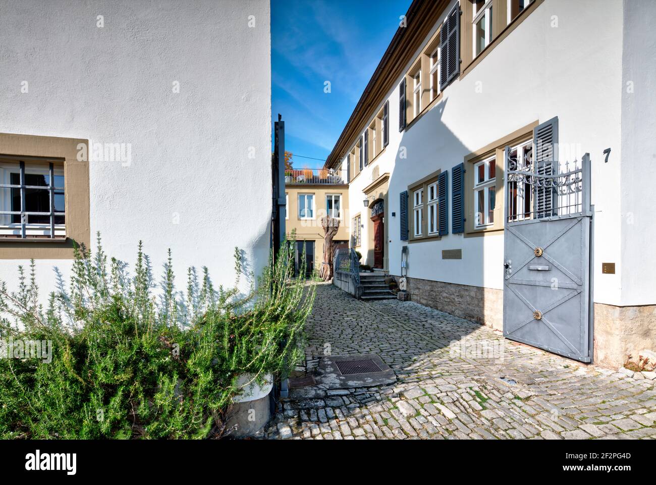 Hausfassade, Herbst, Altstadt, Sulzfeld am Main, Kitzingen ...