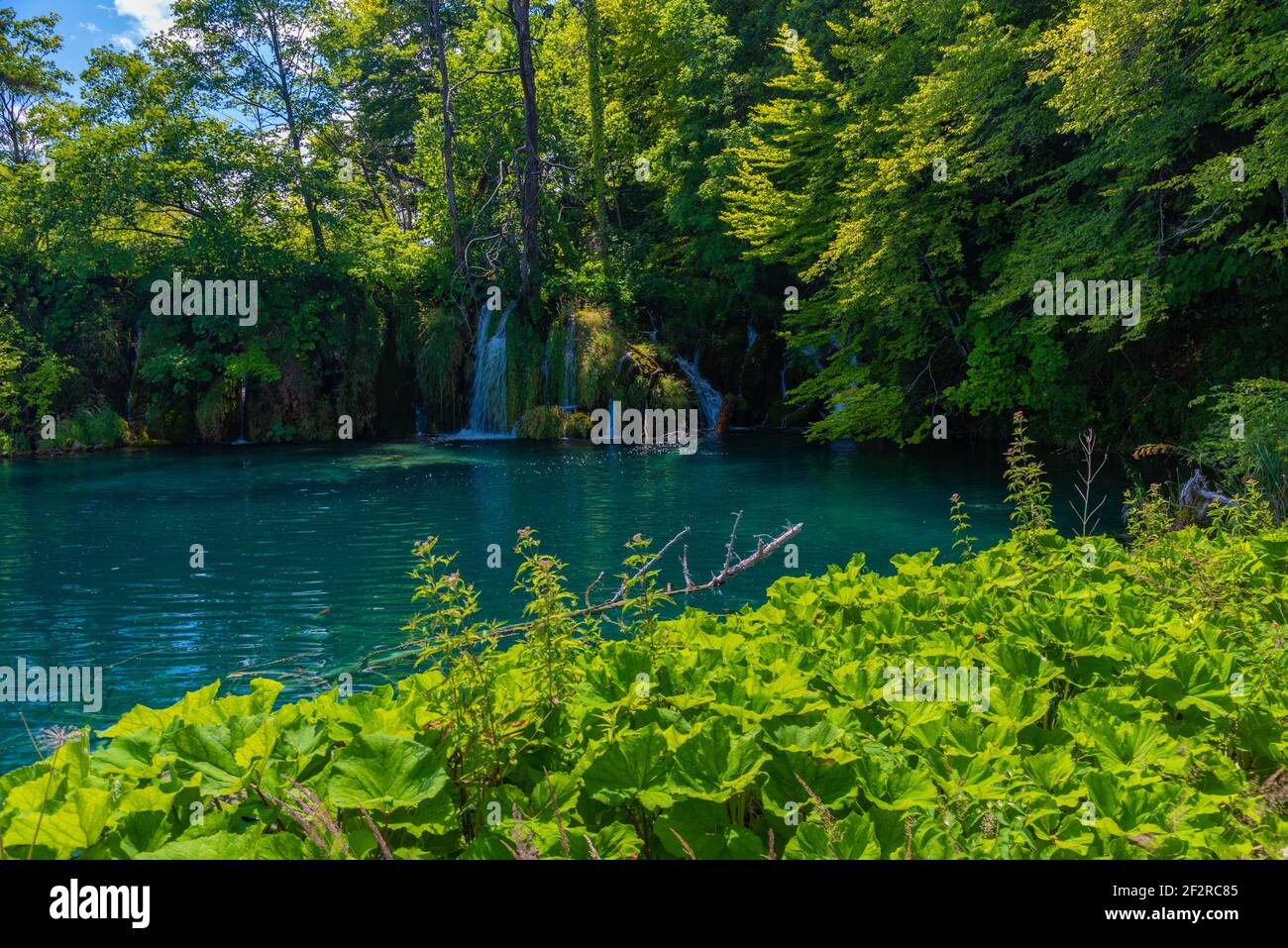 Wasserfall im Nationalpark Plitvicer Seen in Kroatien Stockfotografie - Alamy