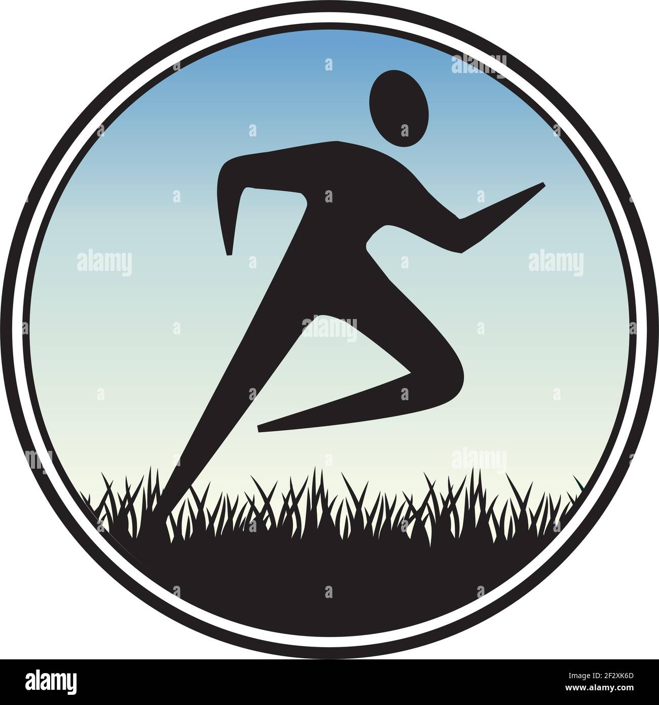 Runner sprinter silhouette illustration Stock-Vektorgrafiken kaufen ...