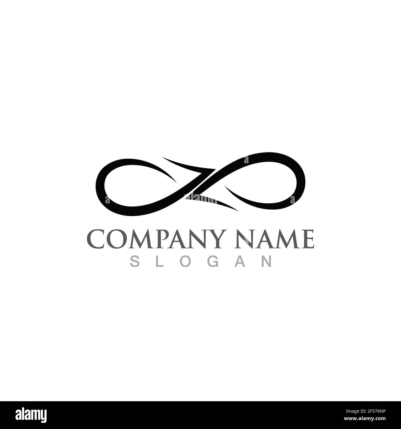 Infinity-Logo und Symbol Vektorbild Stock-Vektorgrafik - Alamy