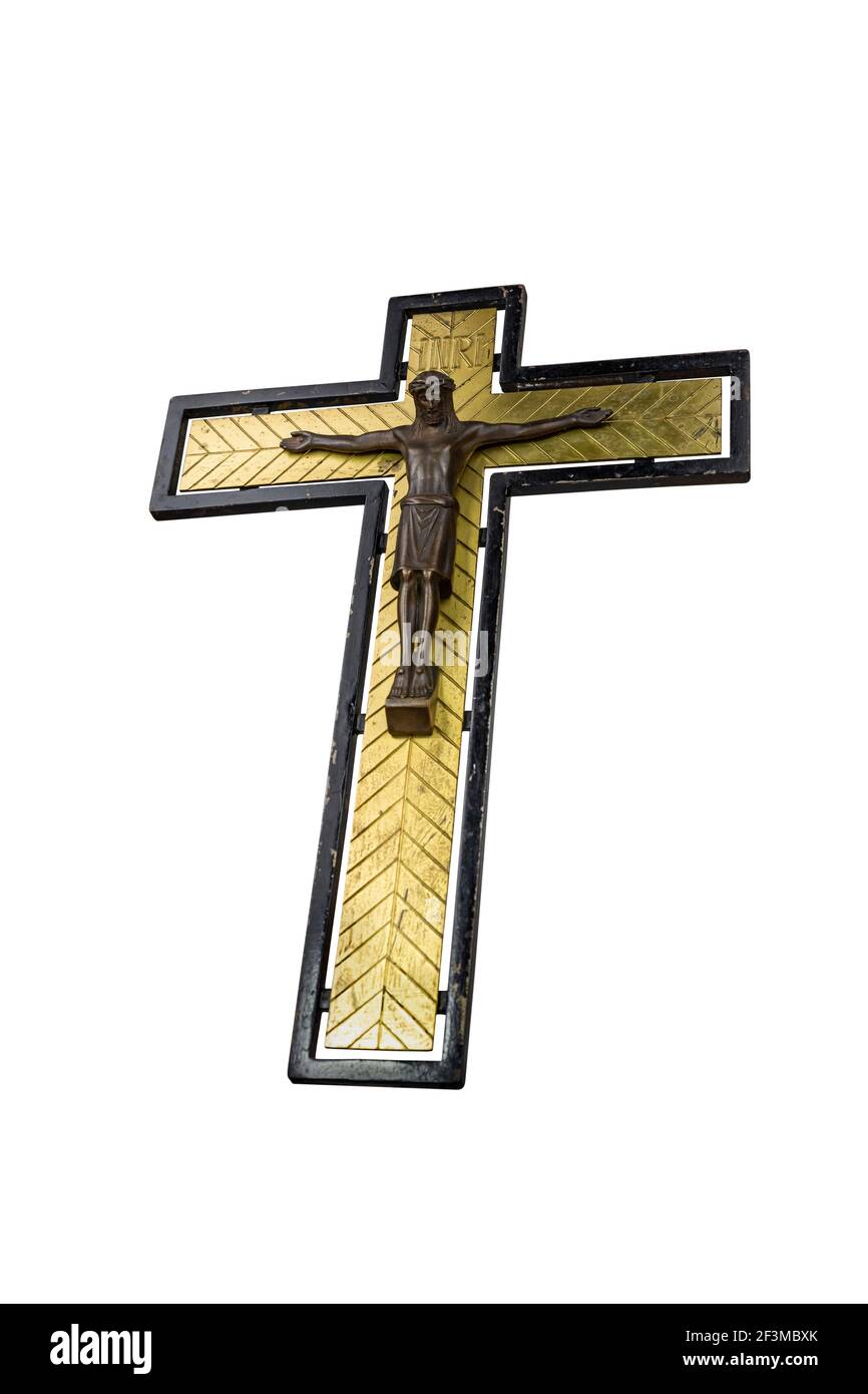 Statue jesus christ crucifixion on Ausgeschnittene Stockfotos und -bilder - Alamy