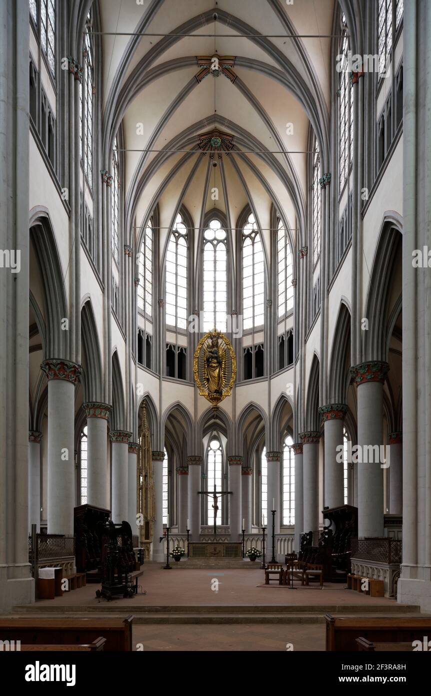 Chor, Blick nach Osten, Altenberger Dom, Bergischer Dom Stockfotografie - Alamy