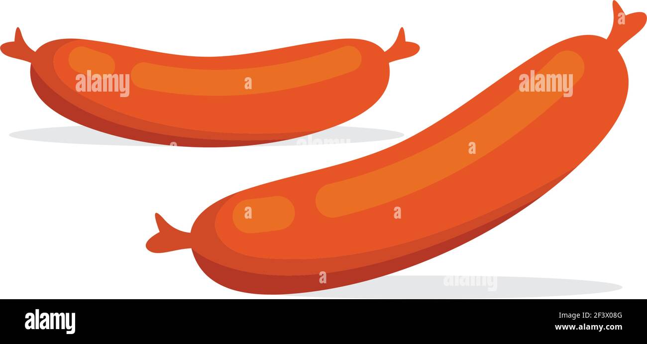 Wurst bbq Symbol Vektor Illustration Design Vorlage Stock-Vektorgrafik ...