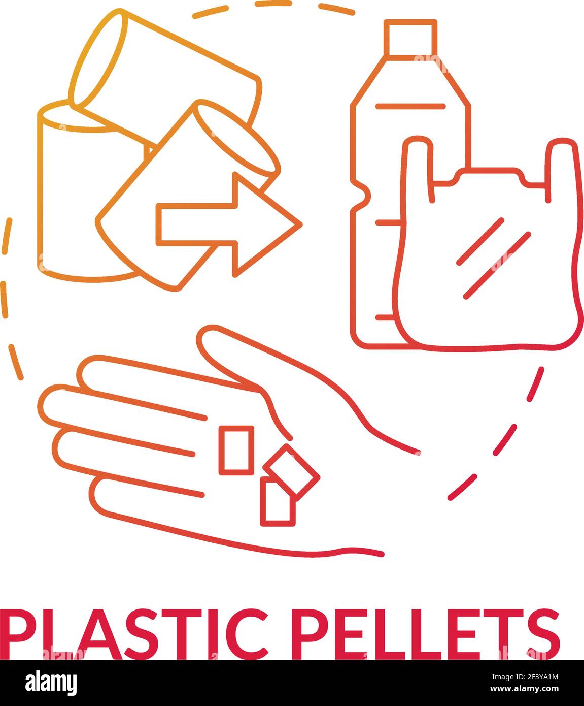 Plastic recycling pellets Stock-Vektorgrafiken kaufen - Alamy