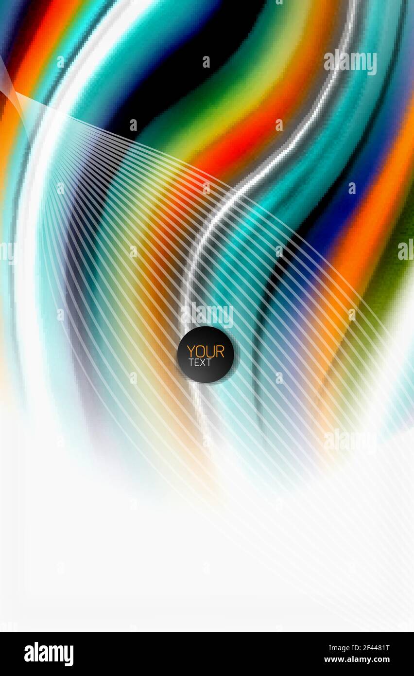 Regenbogen Farbe Wellen, Vektor verschwommen abstrakten Hintergrund ...