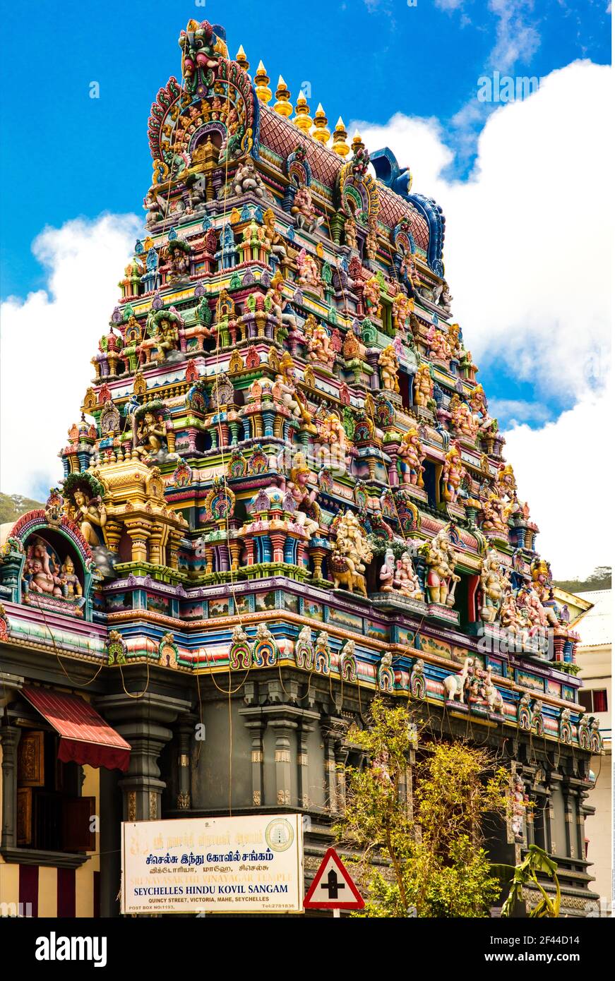 Hindu temple victoria mahe seychelles -Fotos und -Bildmaterial in hoher ...