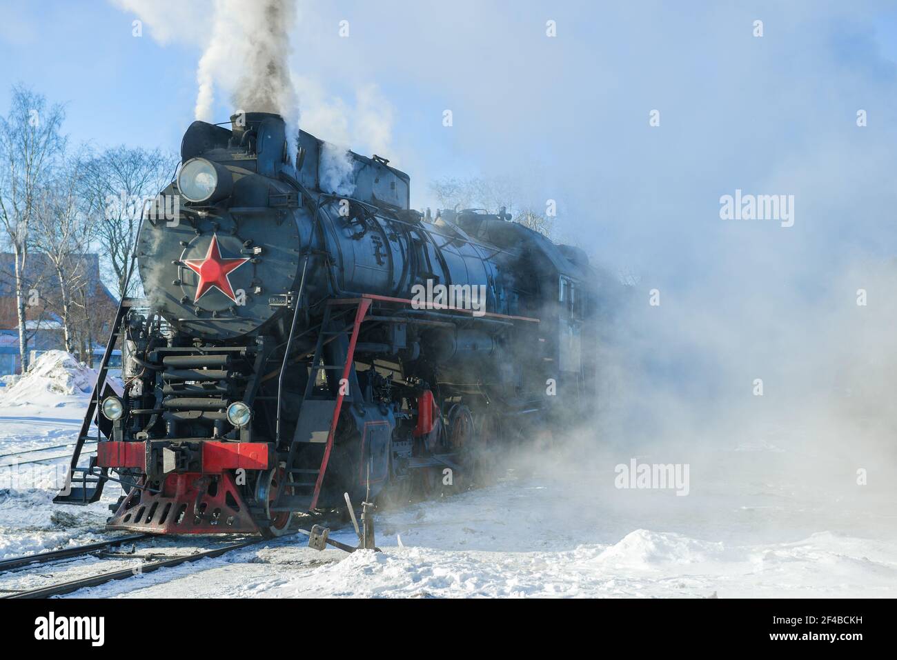 Dampflok im winter -Fotos und -Bildmaterial in hoher Auflösung – Alamy