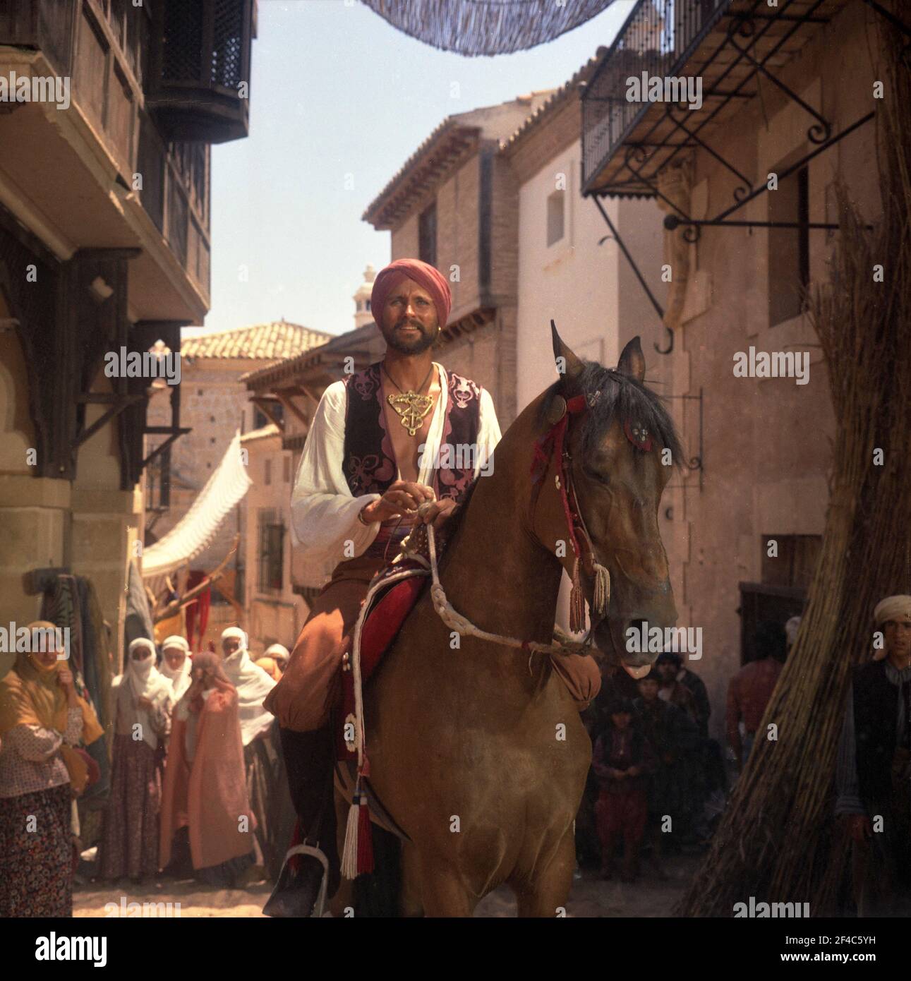JOHN PHILLIP LAW on Horseback in THE GOLDEN VOYAGE OF SINBAD 1973 ...