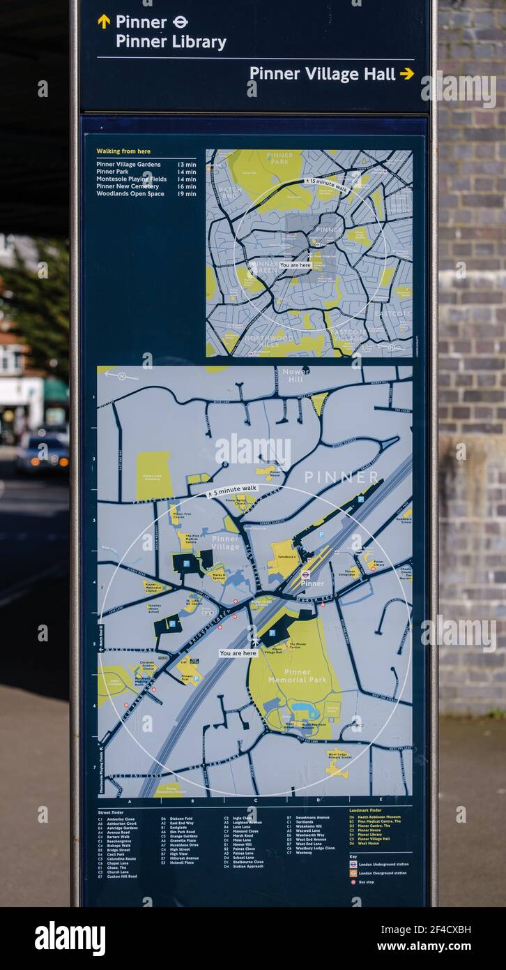 Town map sign village -Fotos und -Bildmaterial in hoher Auflösung – Alamy