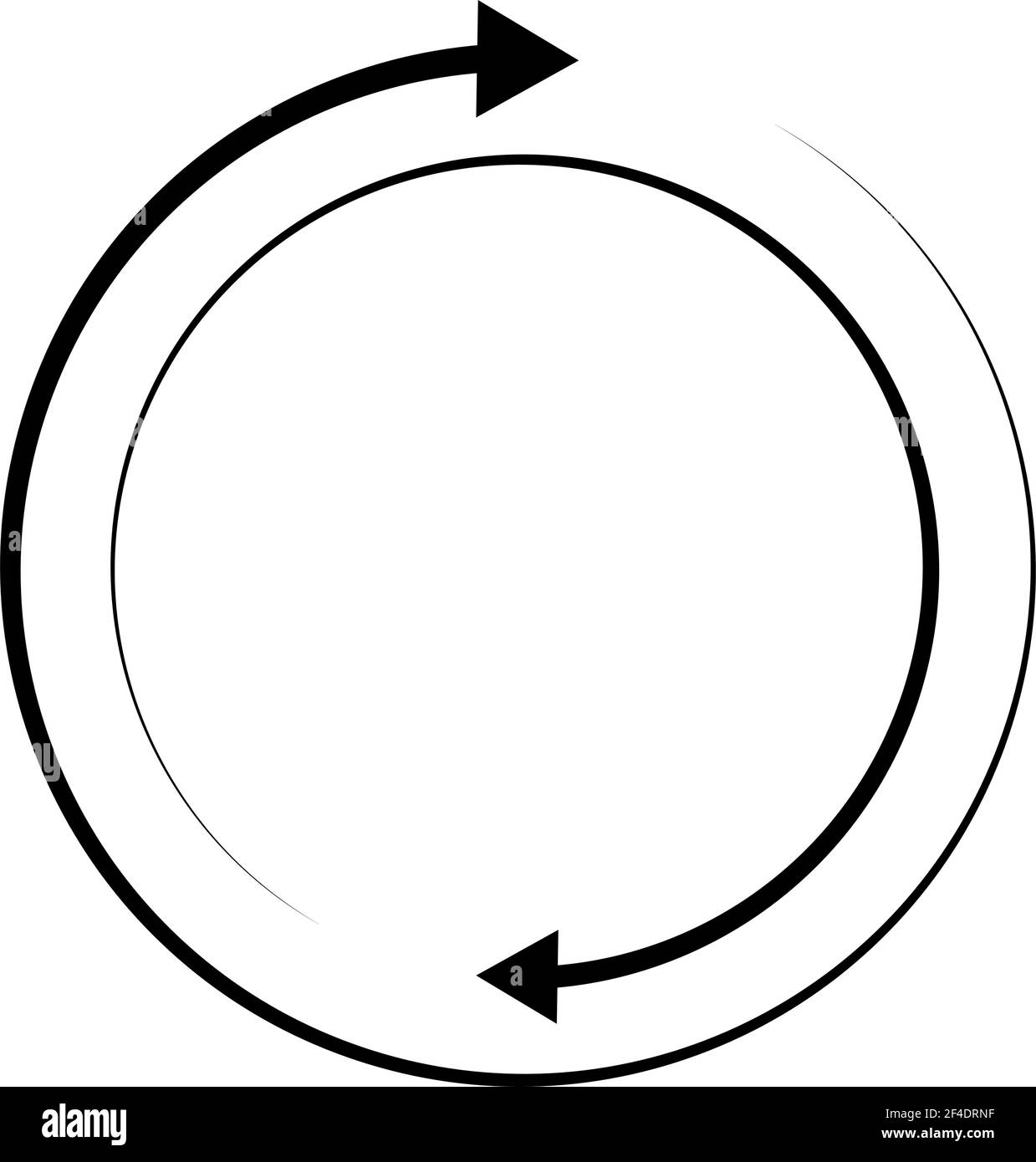 Rotierende Pfeile. Konzentrisches, radiales und kreisförmiges ...
