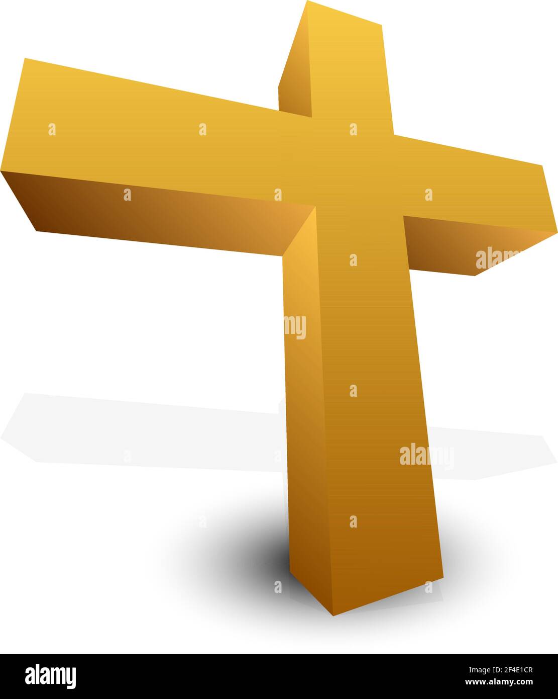 Cartoon Christian, Christentum Kreuz Vektor-Symbol, Symbol und Logo – Stock-Vektor-Illustration ...