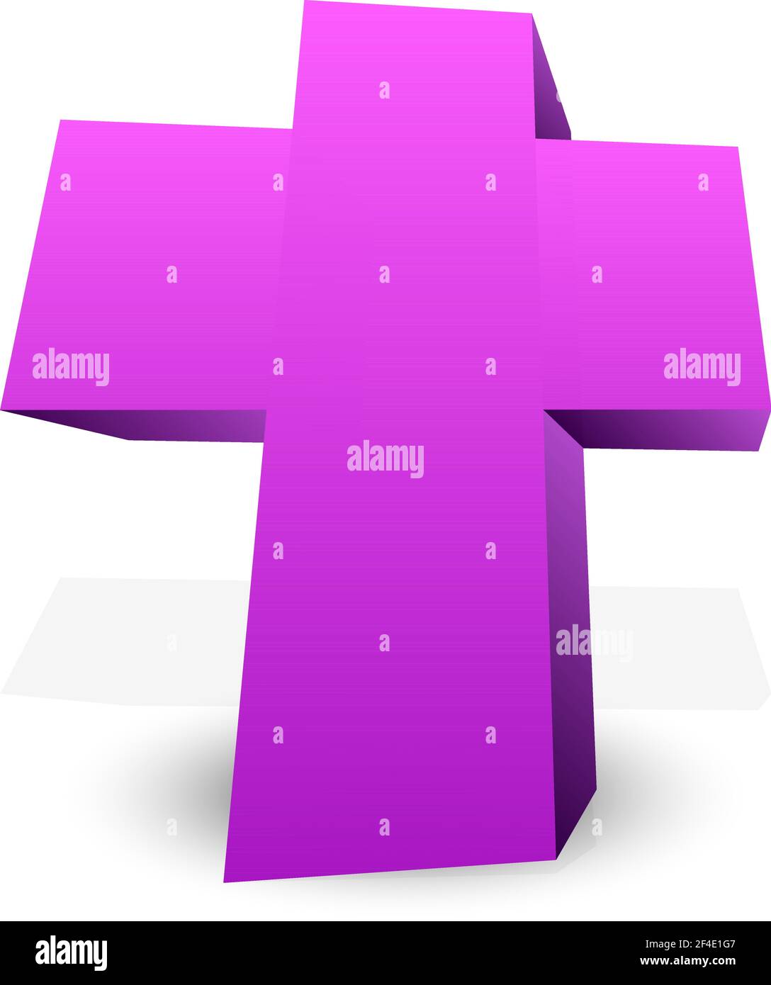 Cartoon Christian, Christentum Kreuz Vektor-Symbol, Symbol und Logo – Stock-Vektor-Illustration ...