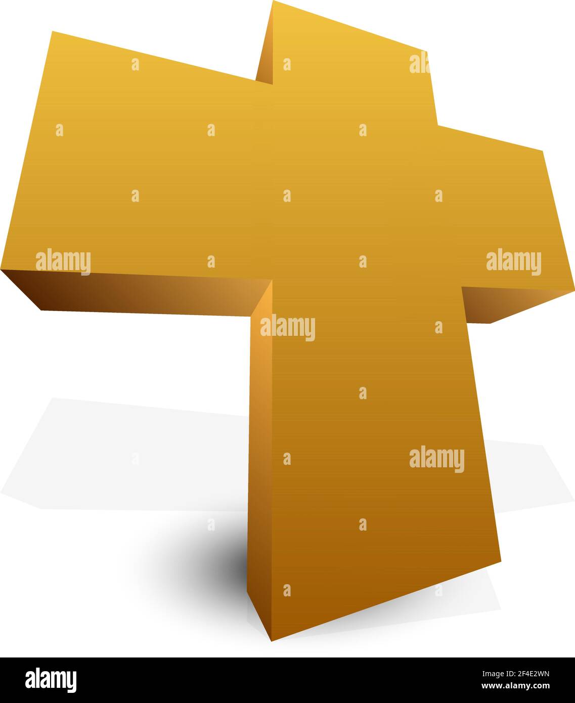 Cartoon Christian, Christentum Kreuz Vektor-Symbol, Symbol und Logo – Stock-Vektor-Illustration ...