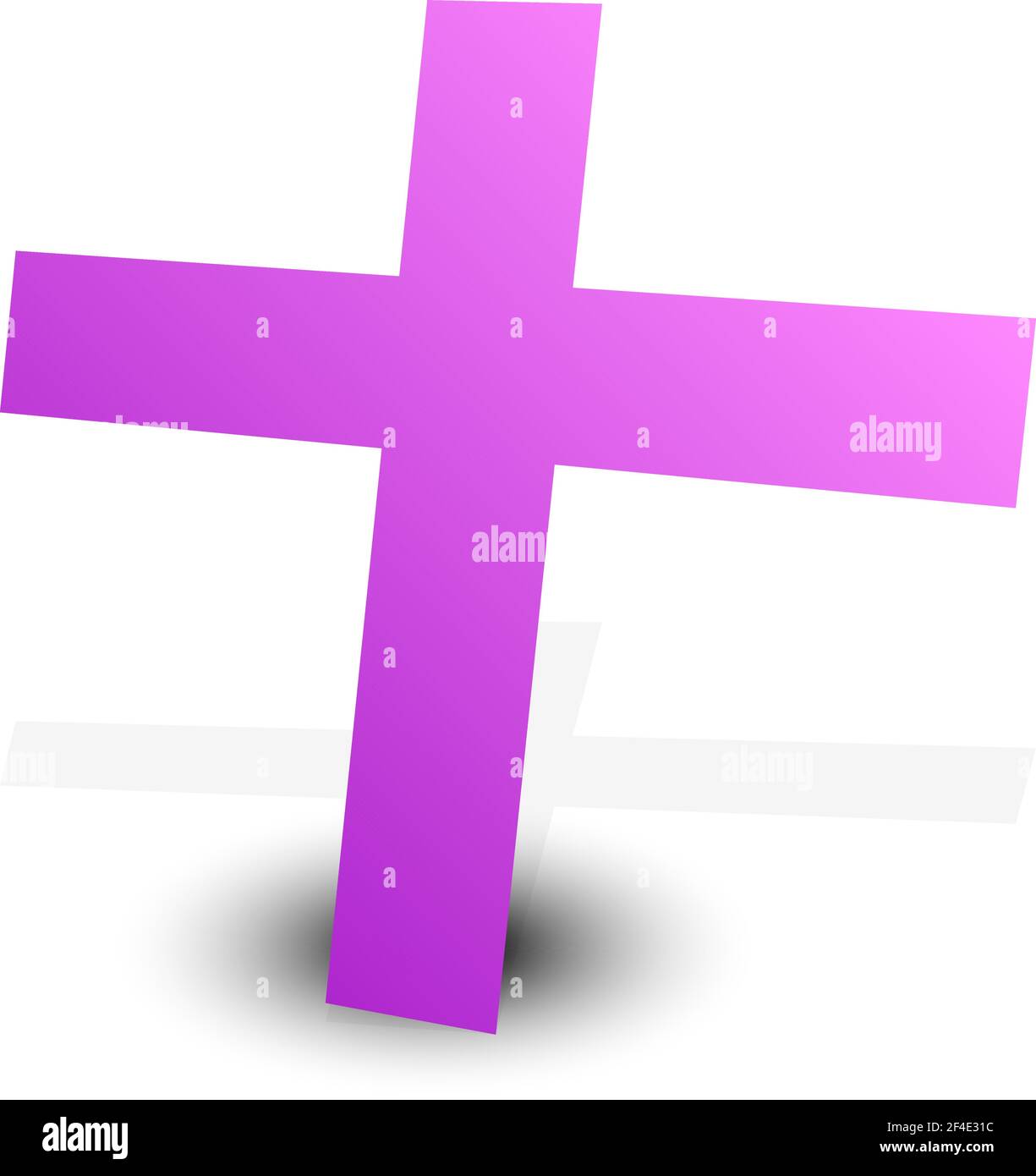 Cartoon Christian, Christentum Kreuz Vektor-Symbol, Symbol und Logo – Stock-Vektor-Illustration ...