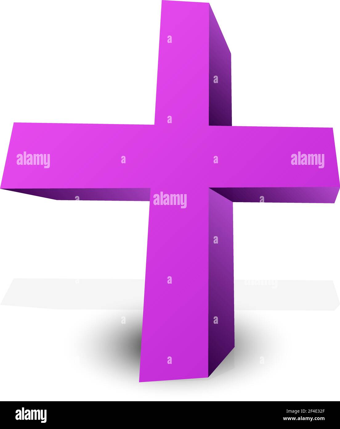 Cartoon Christian, Christentum Kreuz Vektor-Symbol, Symbol und Logo – Stock-Vektor-Illustration ...