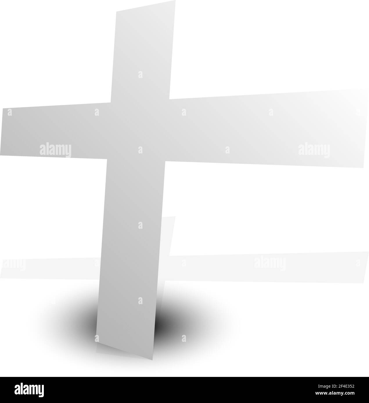 Cartoon Christian, Christentum Kreuz Vektor-Symbol, Symbol und Logo – Stock-Vektor-Illustration ...