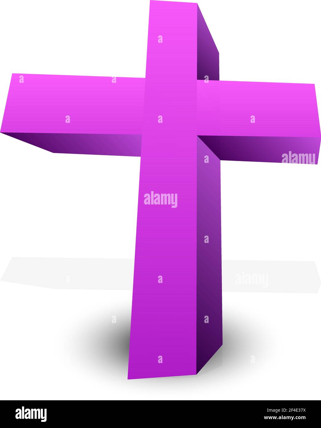 Cartoon Christian, Christentum Kreuz Vektor-Symbol, Symbol und Logo – Stock-Vektor-Illustration ...