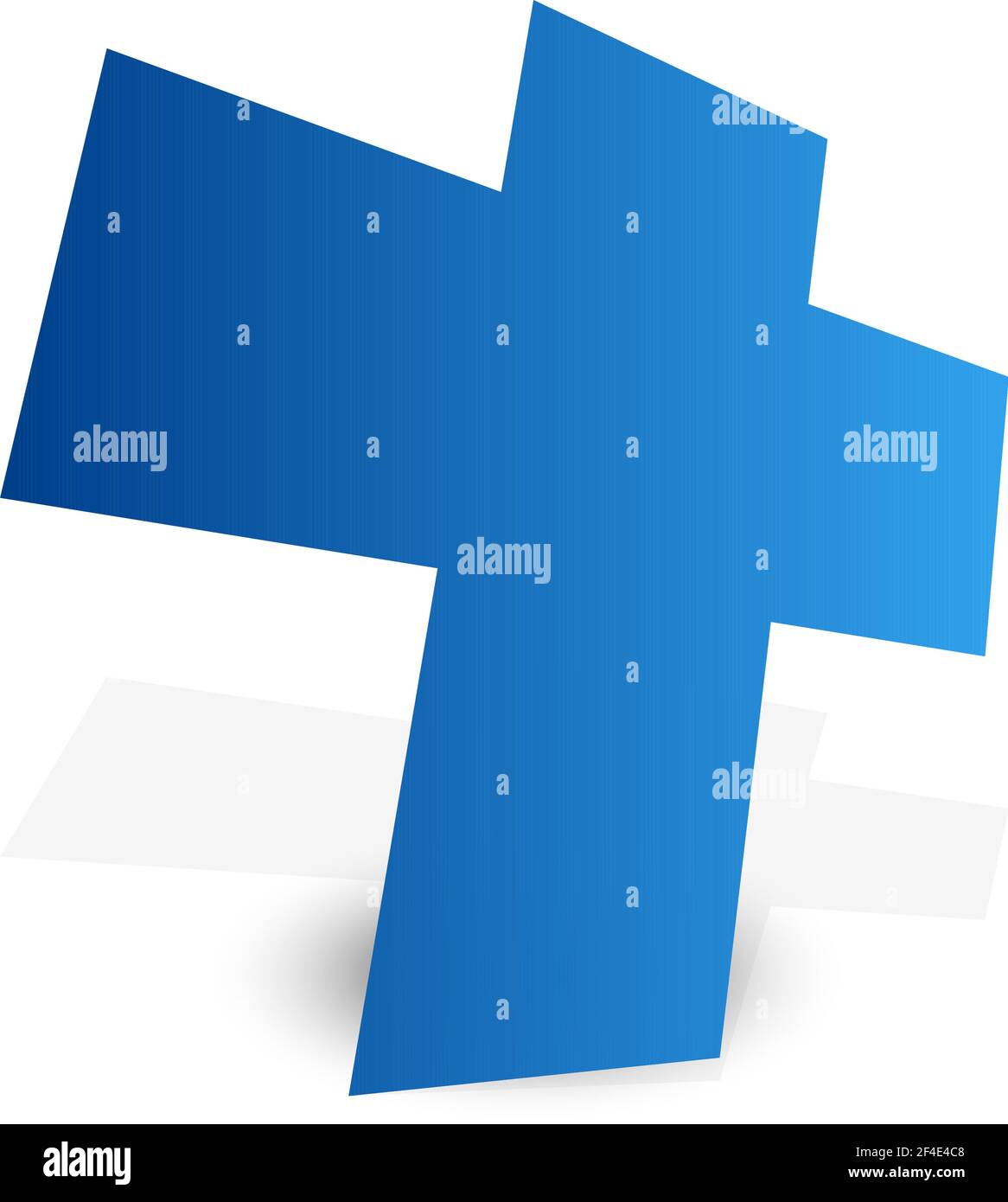 Cartoon Christian, Christentum Kreuz Vektor-Symbol, Symbol und Logo – Stock-Vektor-Illustration ...