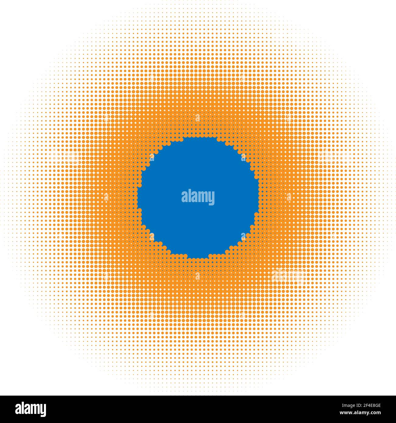 Halbton (Halbton)-Element. Vektorgrafik Punkte, Kreise, Flecken und ...