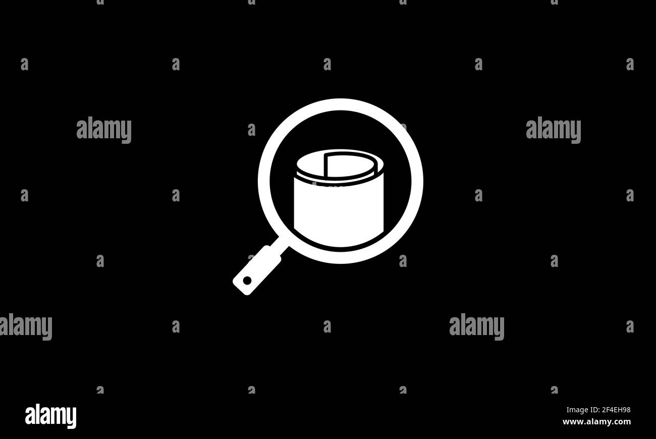 Lupe mit Tissue Logo Vektor Symbol Symbol Design Illustration Stock ...